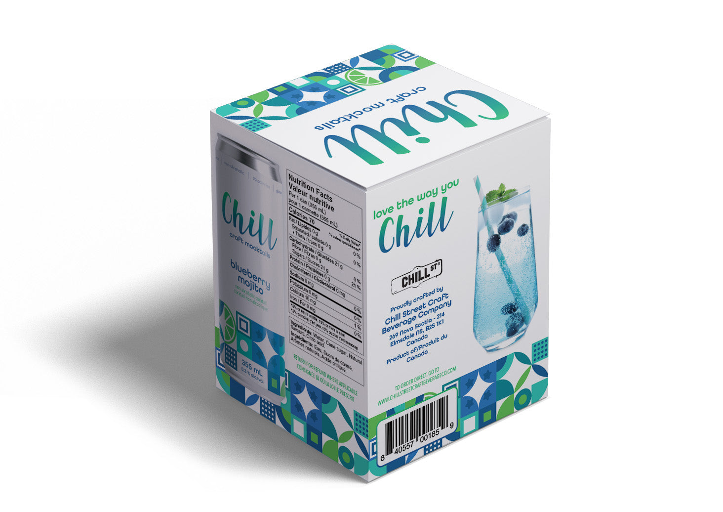 Blueberry Mojito Mocktail Box – Chill Street Craft Beverage Co.