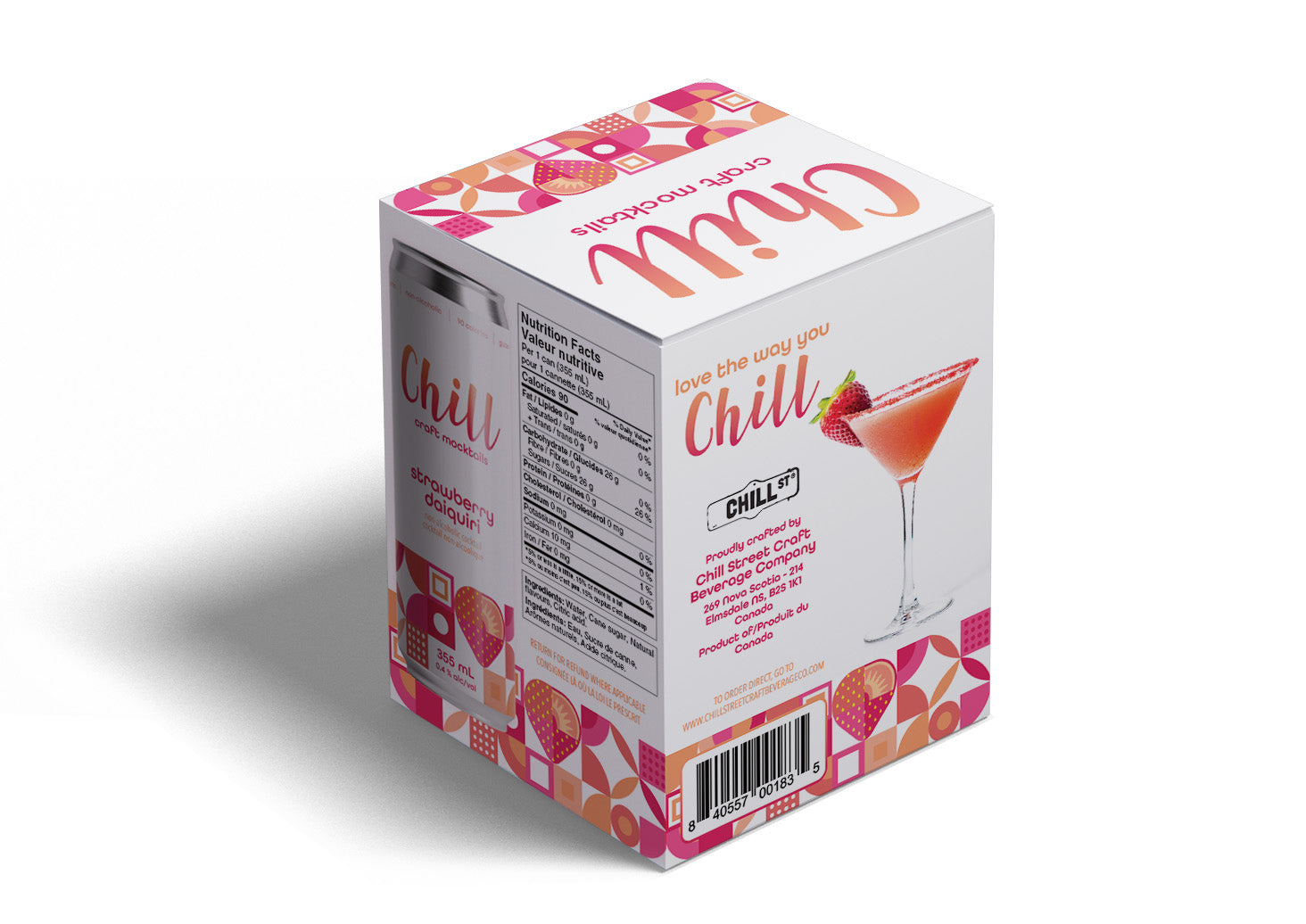 Strawberry Daiquiri Mocktail Box – Chill Street Craft Beverage Co.